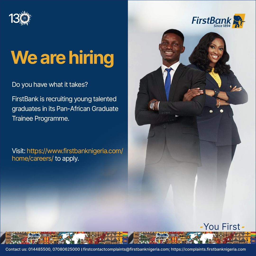 FirstBank Team: Pan-African Graduate Trainee Program - Career Connect